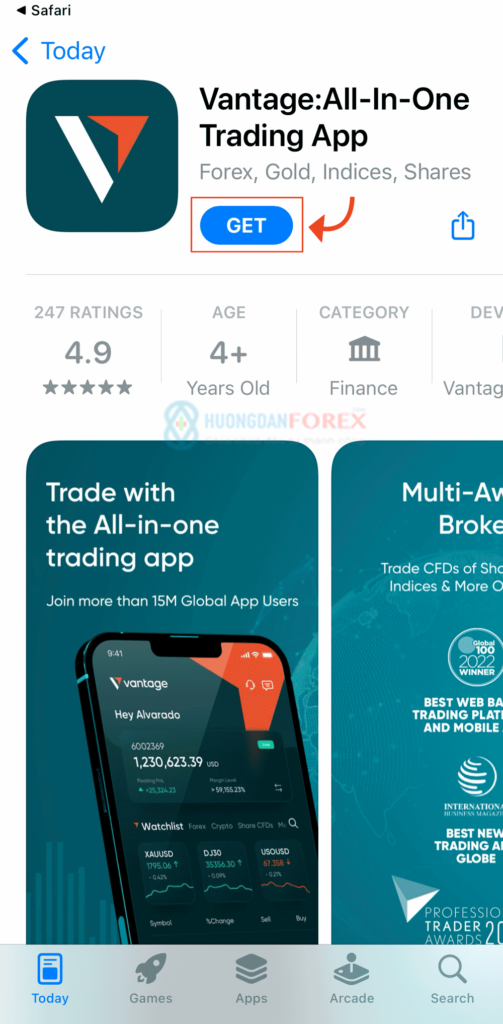 Hướng Dẫn Cách Cài Đặt VANTAGE App Để Giao Dịch Forex
